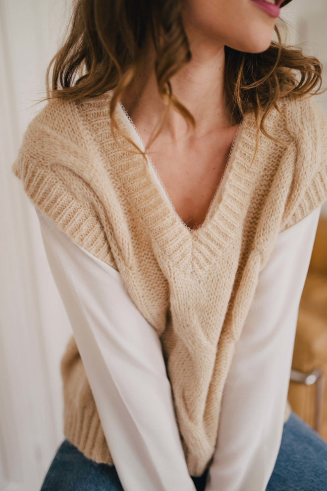 Pull Elio beige - BlancoMama